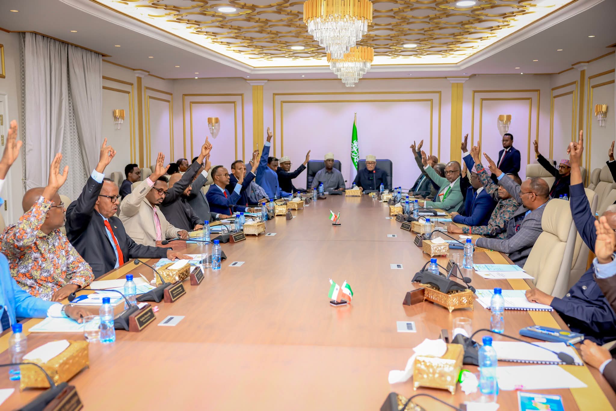 Somaliland government officials in high-level conference